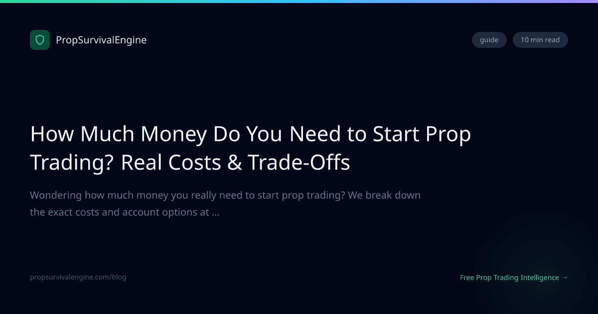 How Much Money Do You Need to Start Prop Trading? Real Costs & Trade ...